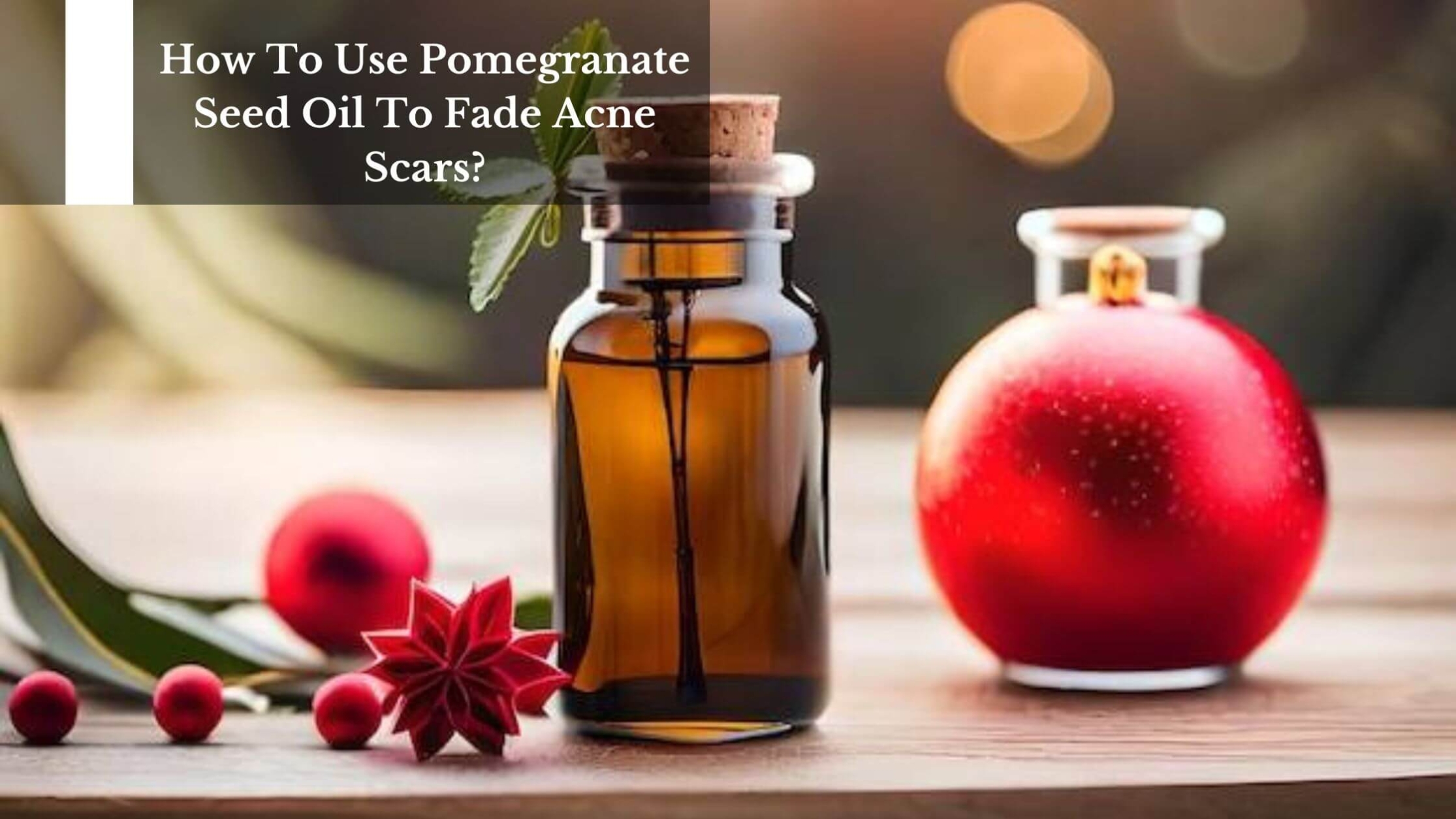 How To Use Pomegranate Seed Oil To Fade Acne Scars?